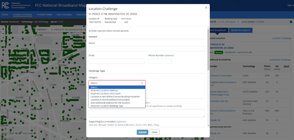 How to Submit a Location Challenge – BDC Help Center