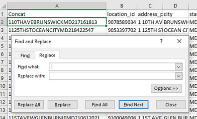 Address Matching in Excel – BDC Help Center