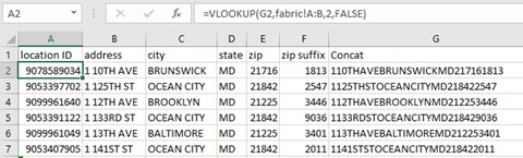 Address Matching in Excel – BDC Help Center