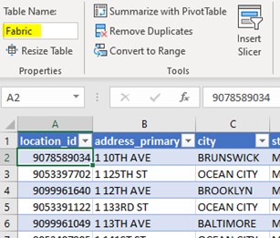 Address Matching in Excel – BDC Help Center